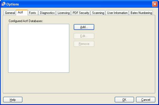 How do I.... > Integrate Zetadocs PDF with ACT! > Configuring Act ... How do I.... > Integrate Zetadocs PDF with ACT! > Configuring Act ...